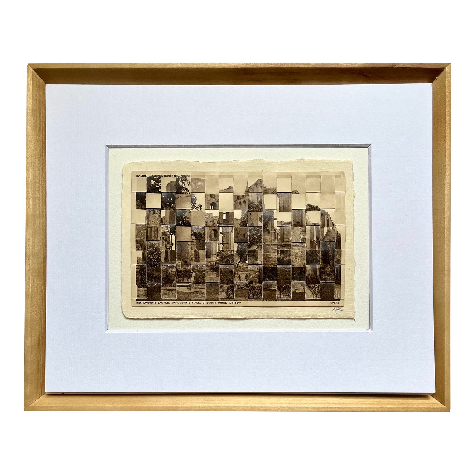 Kenilworth Castle, Uk - Unique Vintage Woven Postcards, Mat/Framed ...