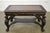 Horner Antique Carved Standing Winged Griffin Library Table Desk | Chairish