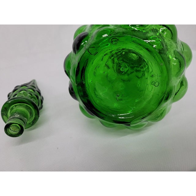 Vintage Mid Century Modern Empoli Italian Genie Bottle | Chairish