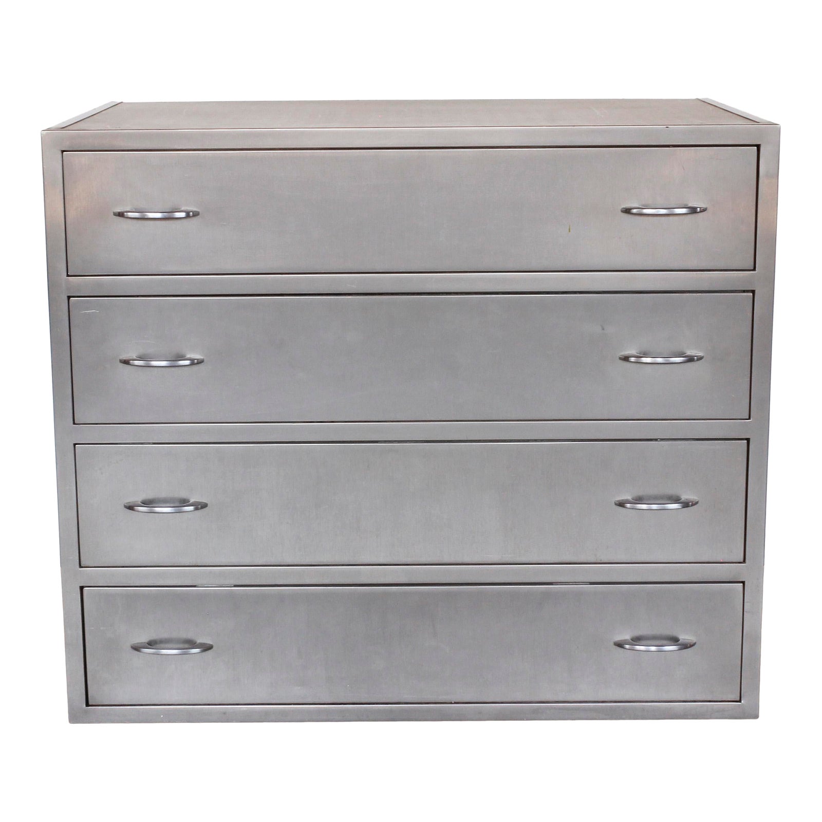 American Industrial Stainless Steel Chest With 4 Drawers, C. 1940s ...