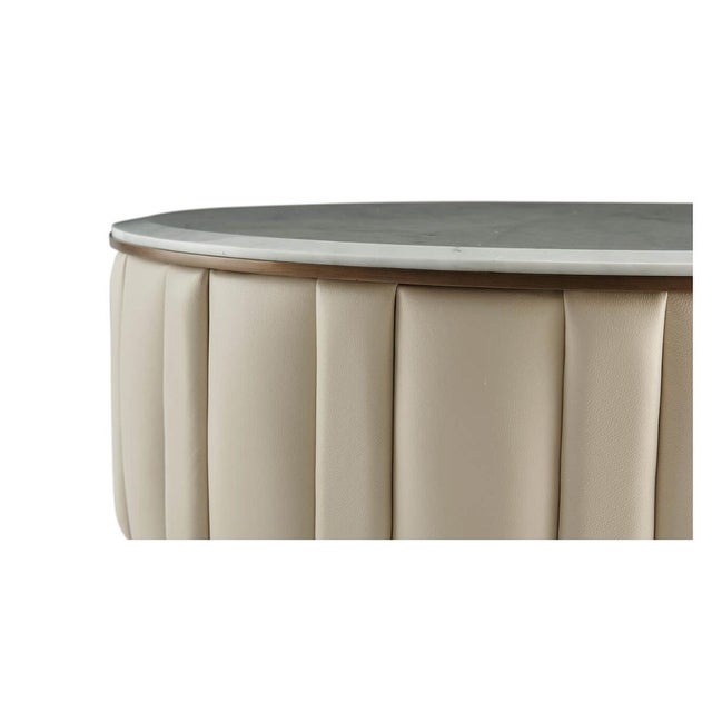 Modern Marble Top Coffee Table | Chairish