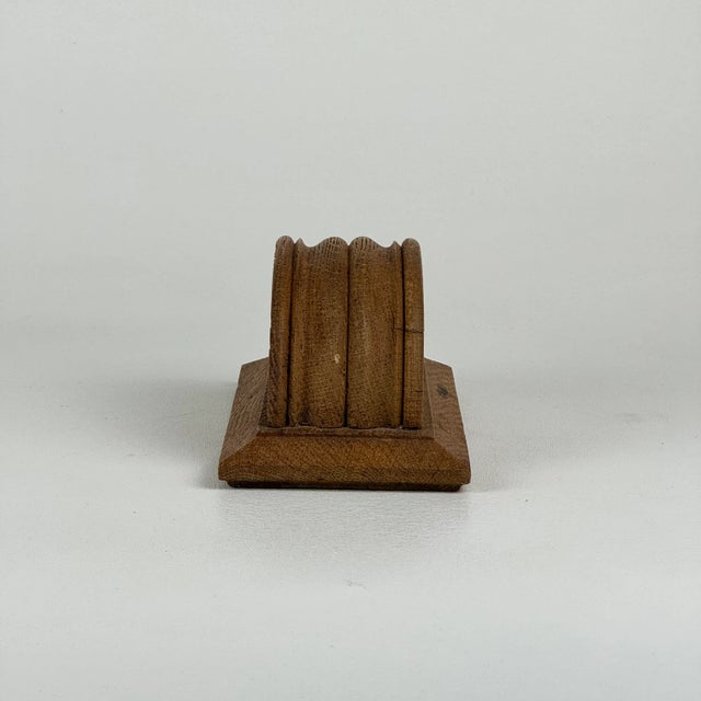 1960s Vintage Hand Carved Oak Wooden Sculpture in Rainbow Stage Design ...