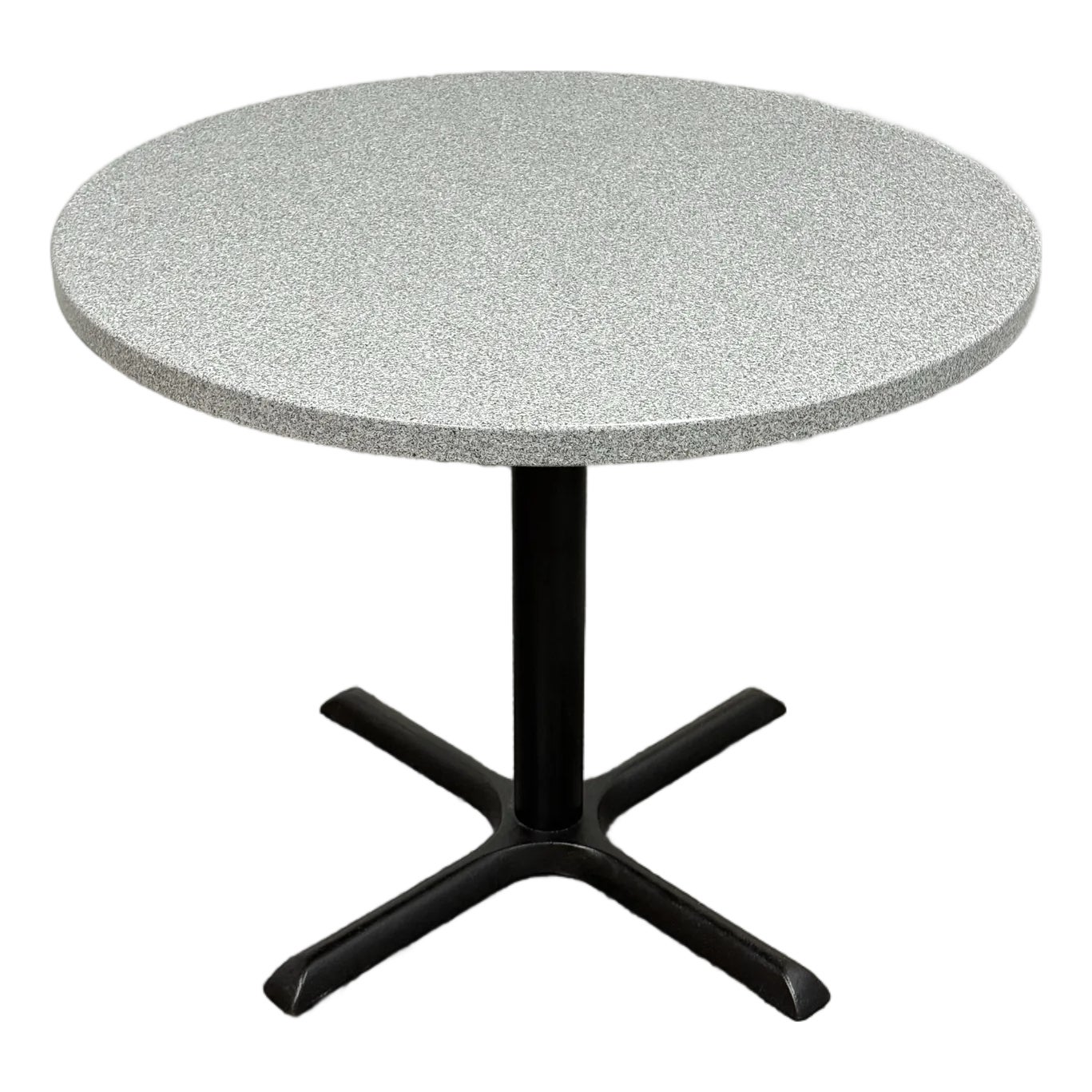 36in Circa 1980 Stone Composite Pedestal Dining Table | Chairish