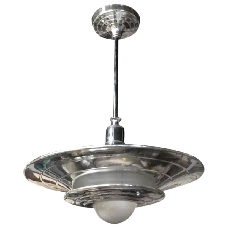 French Mid-Century Modernist Ceiling Light or Chandelier | Chairish