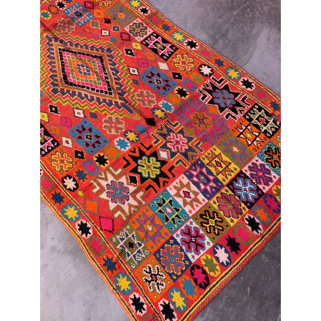 Vintage Moroccan Bohemian Rug | Chairish