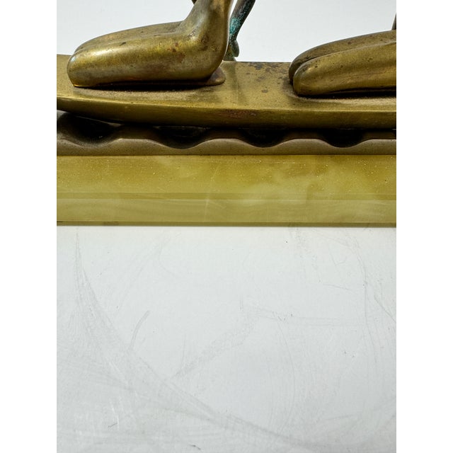 Art Deco Hagenauer Ladies in Canoe | Chairish