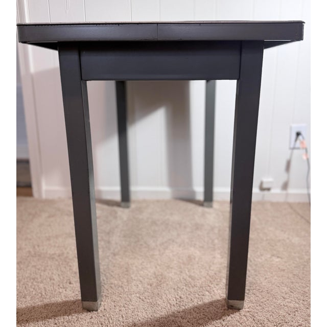 1966 Haskell MNF Marked Metal Industrial Desk | Chairish