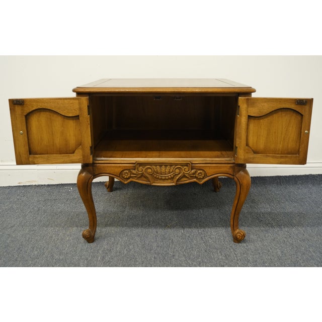 Weiman Furniture Walnut Louis XVI French Provincial 24" Banded Accent ...