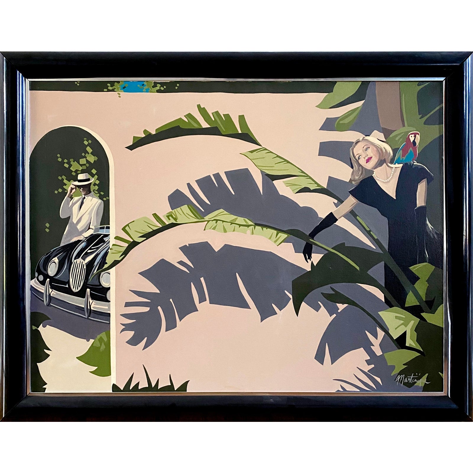 Lin Martinique Original Hollywood Regency Style Realist Figurative ...