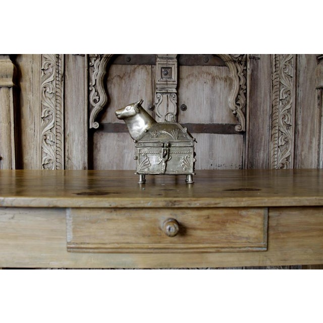Brass Nandi Ceremonial Box | Chairish