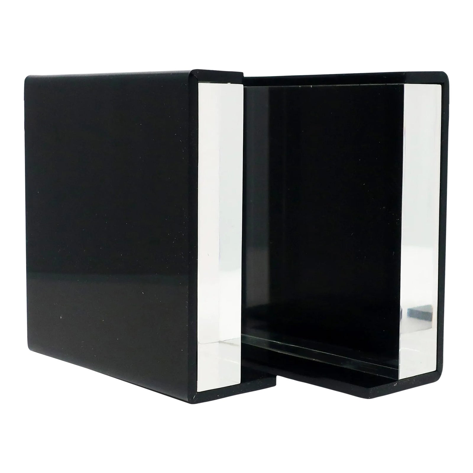 Pair of 1970s Black & Clear Lucite Bookends | Chairish
