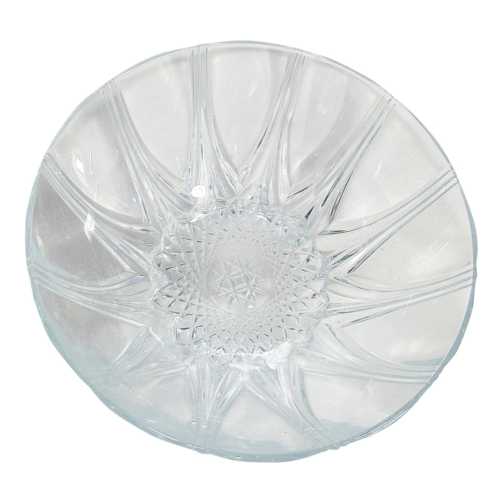 Vintage American Brilliant Cut Glass Bowl | Chairish