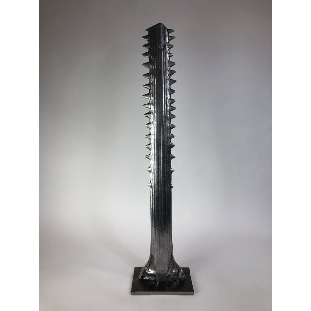 Late 20th Century Metal Sawtooth Fish Bill Sculpture | Chairish