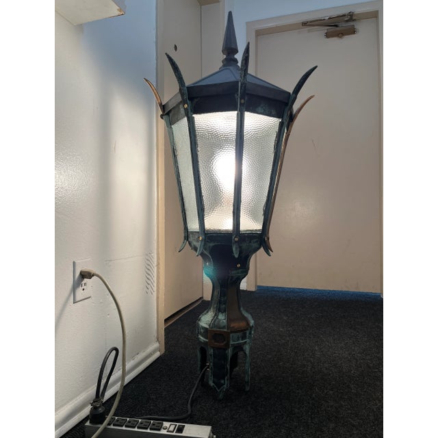 1920s Gothic City of Chicago Street Lantern in Cast Bronze Novalux for ...