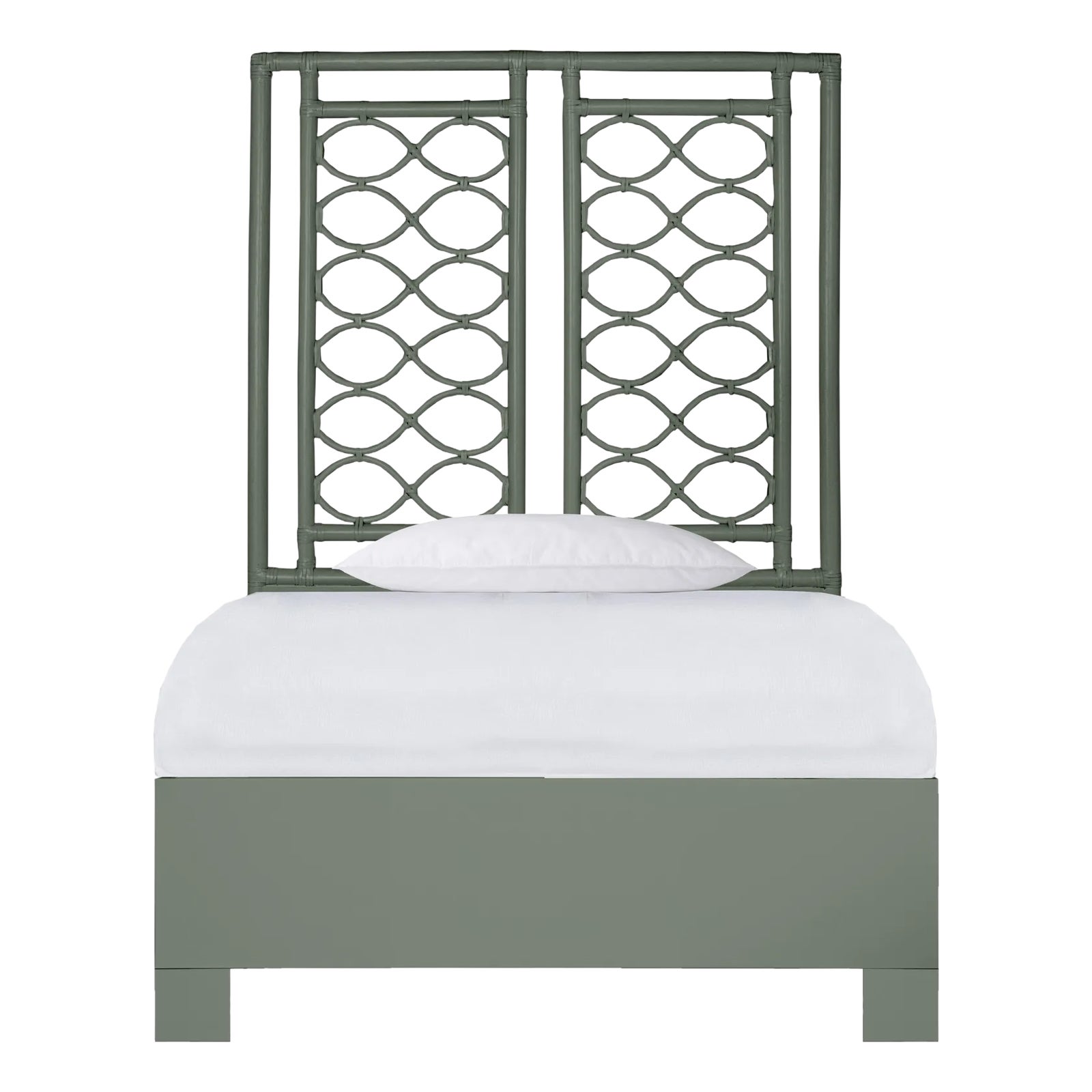 Infinity Platform Bed Twin Extra Long, Evergreen | Chairish
