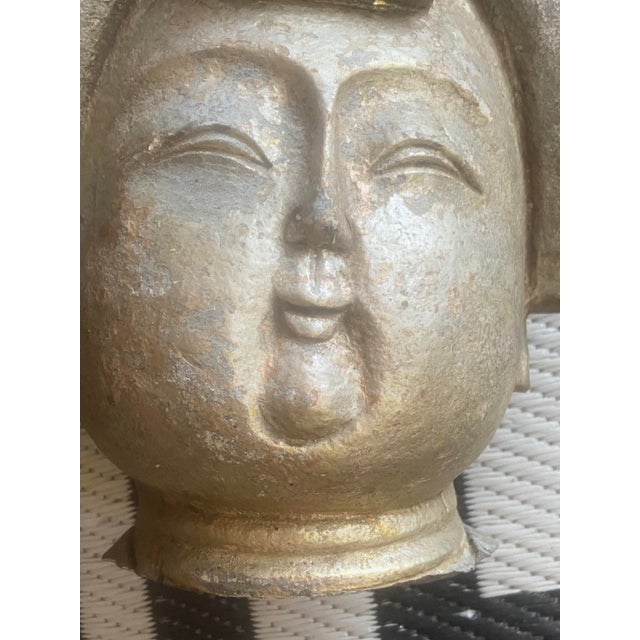 19th Century Stone Tang Style Chinese Statue Head | Chairish