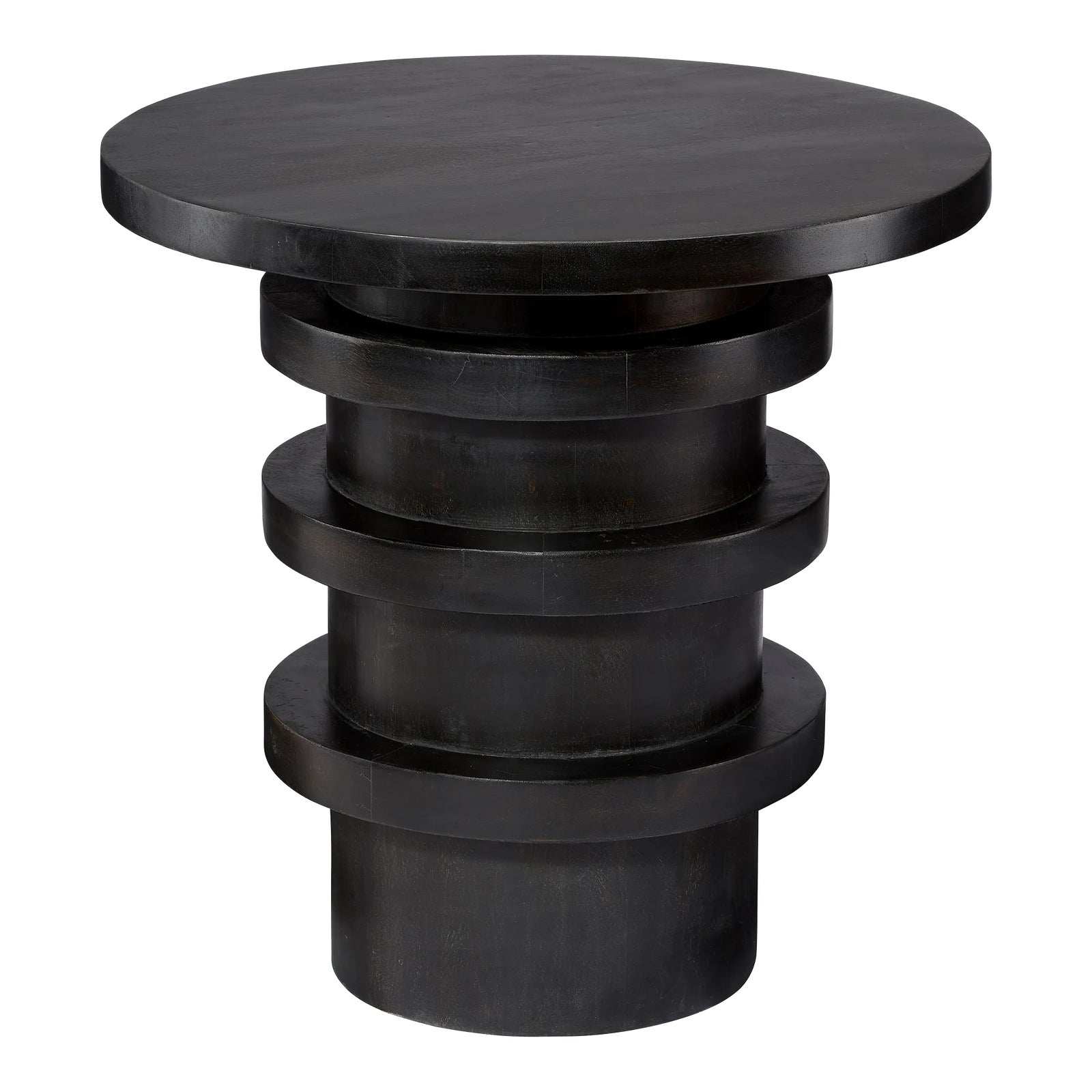 Revolve Side Table, Charcoal | Chairish