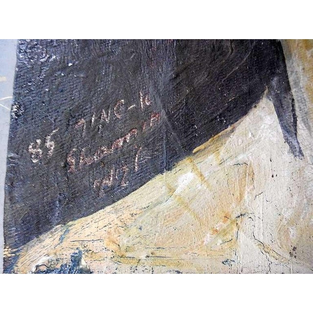 Elie Shamir, portrait of a man, 1985 | Chairish