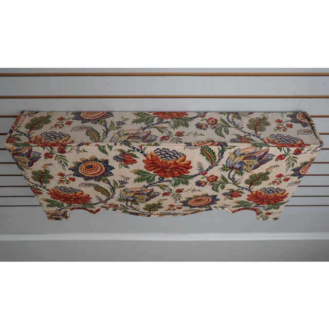 Pair Custom Made Upholstered Window Valances | Chairish