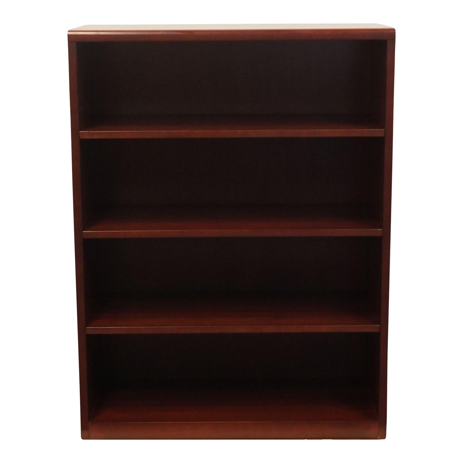Nucraft Furniture Cherry Traditional Contemporary 36" Bookcase | Chairish