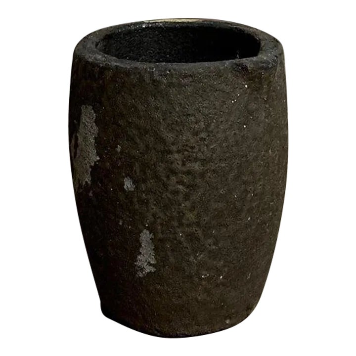 Vintage Foundry Granite Crucible | Chairish