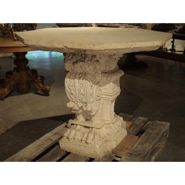 Period Renaissance Carved Stone Table From the South of France, 1570 ...