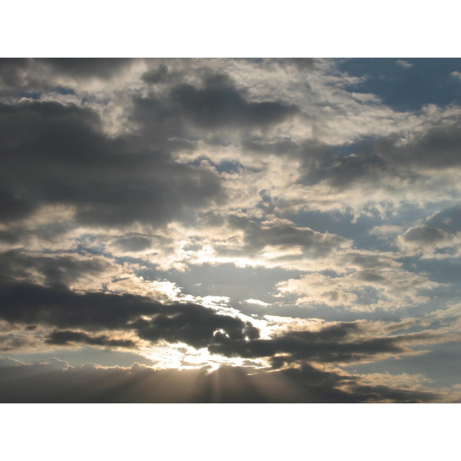 Contemporary Abstract Cloudscape Photograph Color Print | Chairish