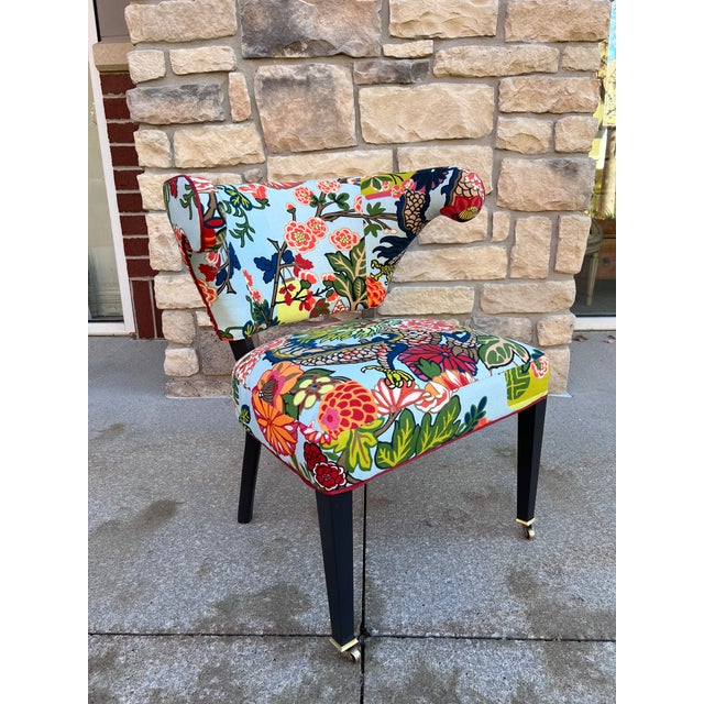 1940s Desk Cock Fighting Chair Attributed to Grosfeld House in ...
