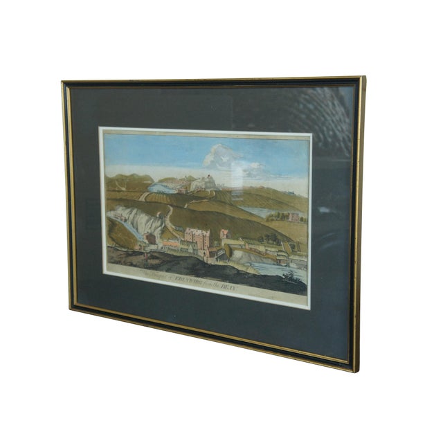 Antique 1693 John Slezer Prospect of Edinburg Dean Landscape Engraving ...