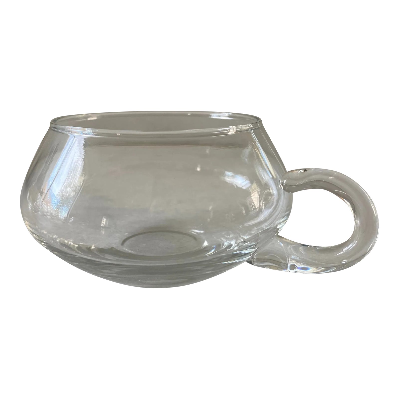 Vintage Handblown Crystal Riekes-Crisa 'Moderno' Punch Cups | Chairish