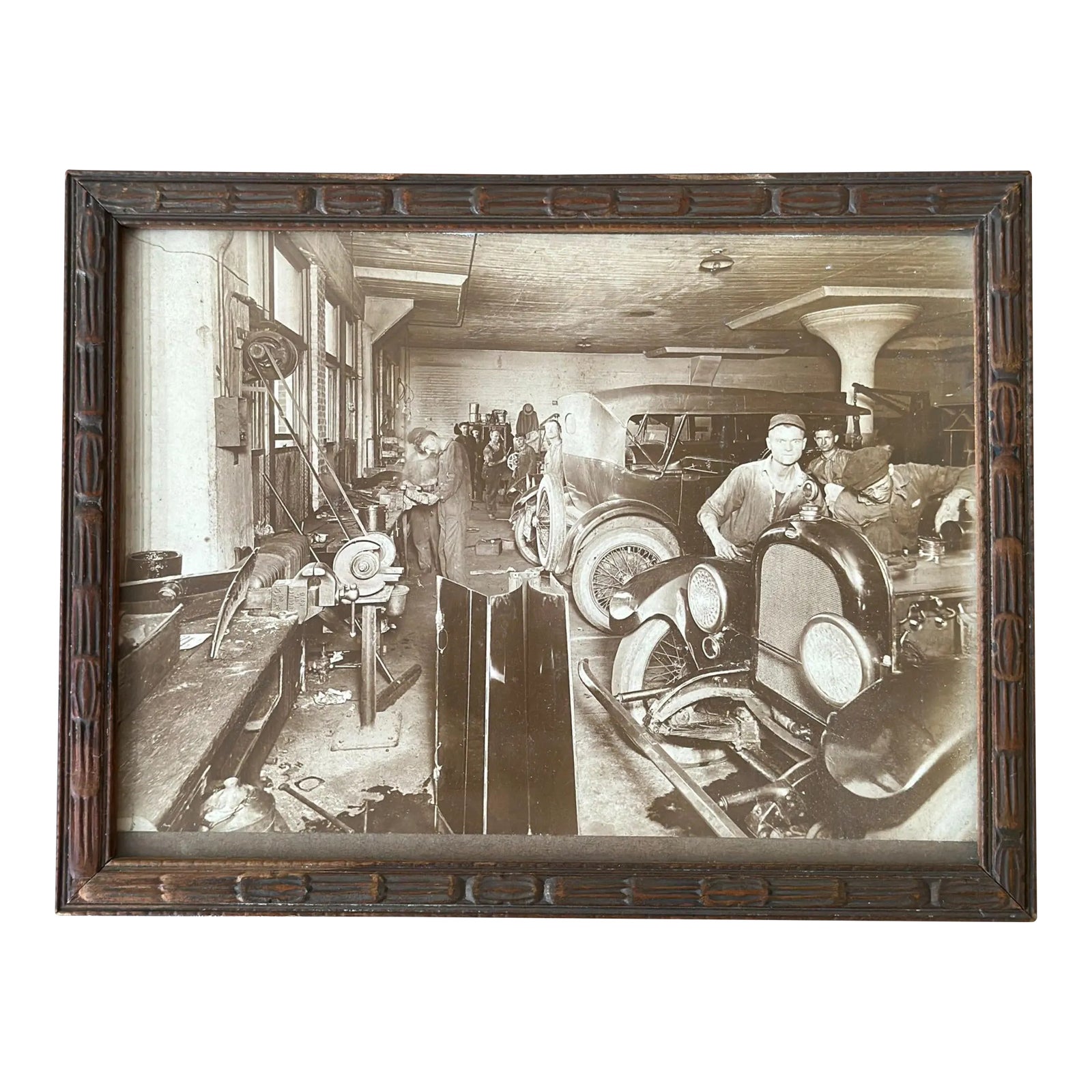 Antique Auto Repair Shop Occupational Photograph, Circa 1920s | Chairish