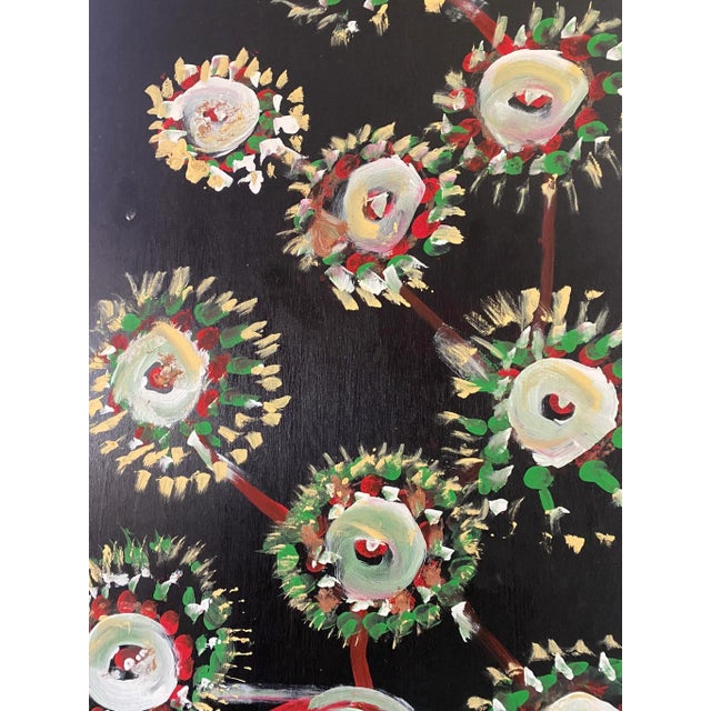 Jimmy Lee Sudduth Folk Art Flowers Painting | Chairish
