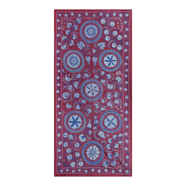 Uzbek Silk Suzani Wall Decor | Chairish