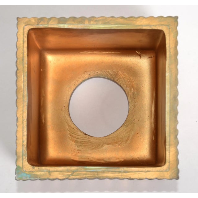 1980s Art Deco Style Fluted Encased Lucite Gold Leaf Resin Tissue Box ...