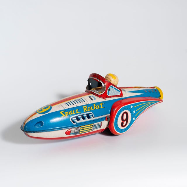 1970's Japanese Tin Toy Rocket 'Space Rocket 9' Made by Masudaya ...