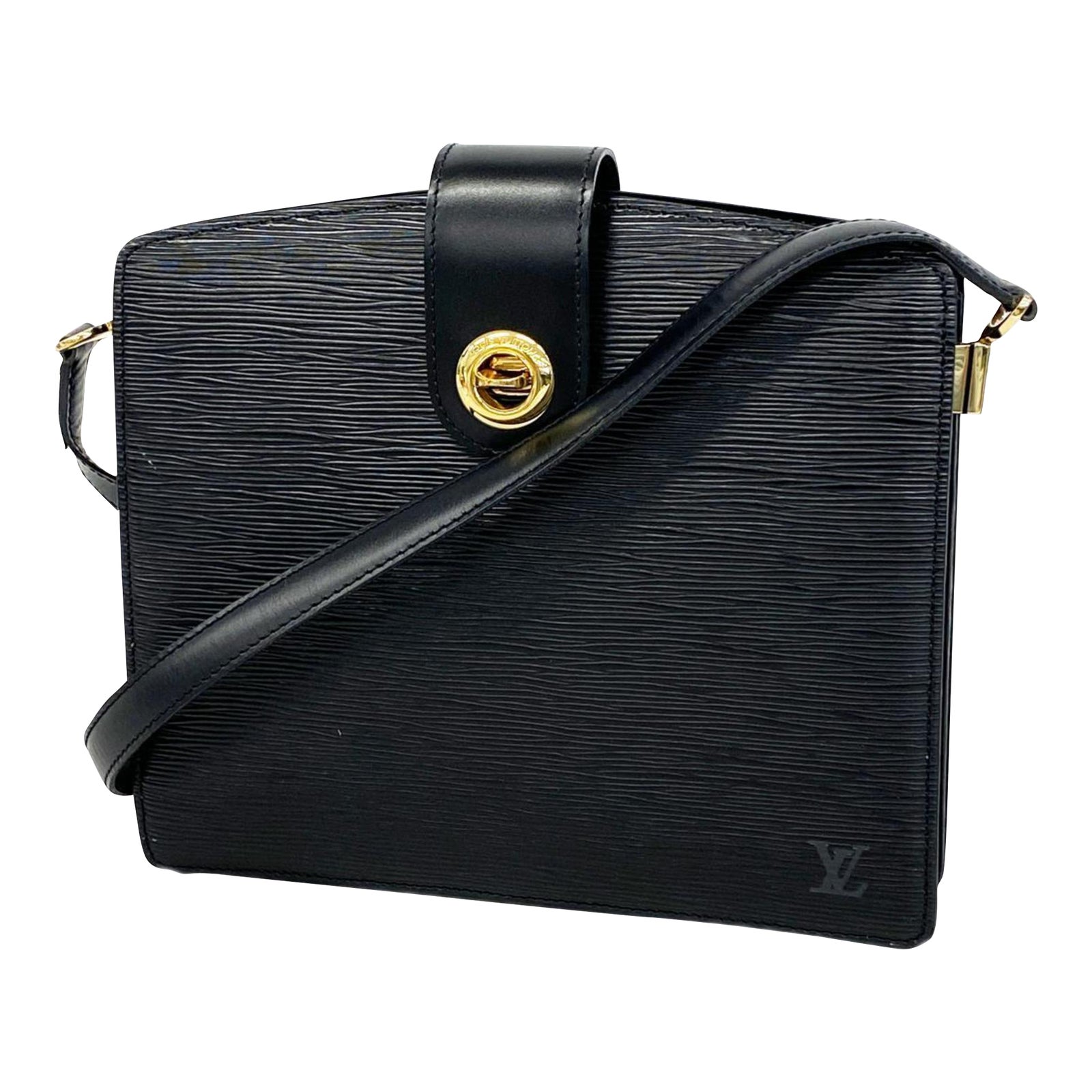 Louis Vuitton Shoulder Bag Epi Capuchin M52342 Noir Ladies | Chairish