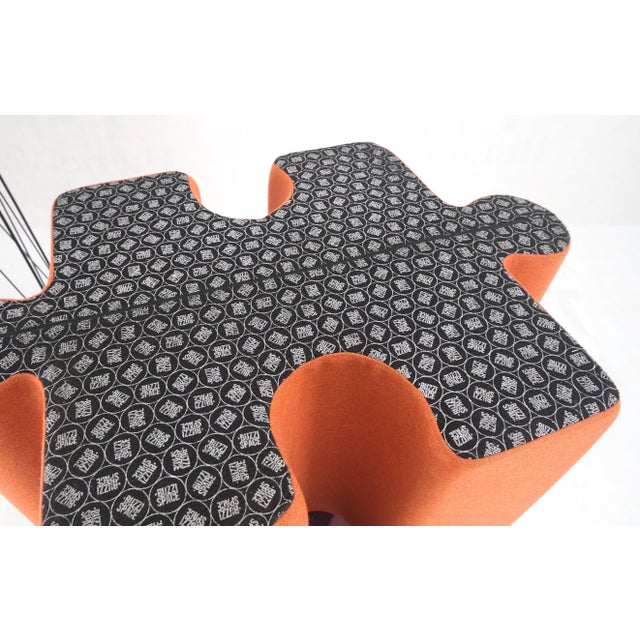 BuzziSpace 4 Pieces Puzzle Bench Solid Wool Upholstery Like New - Set ...