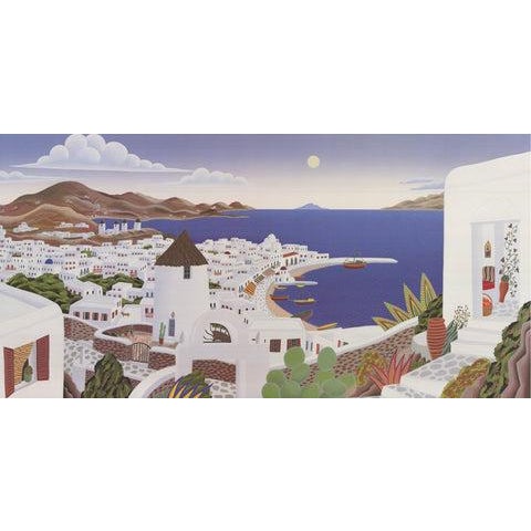 Thomas Mcknight Mykonos Harbor, 1991 | Chairish