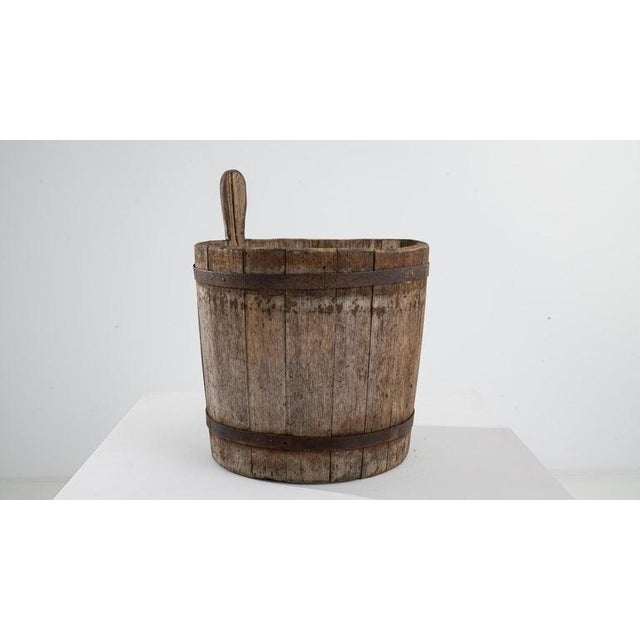 19th Century European Wooden Bucket | Chairish