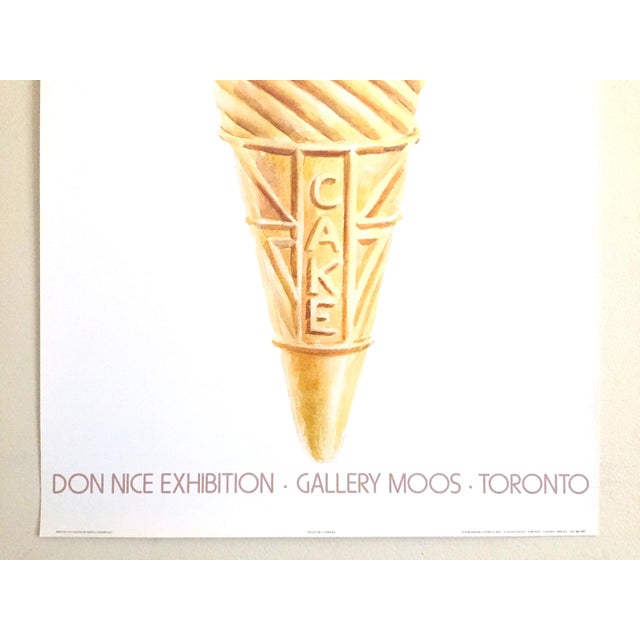 Don Nice Vintage 1980 " Ice Cream Cone " Lithograph Print Pop Art ...