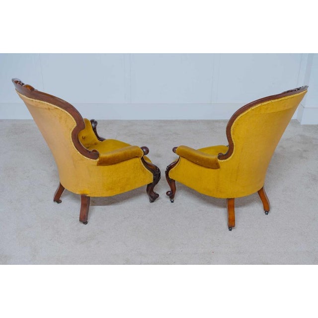 Antique Victorian Parlour Chairs, 1880s, Set of 2 | Chairish