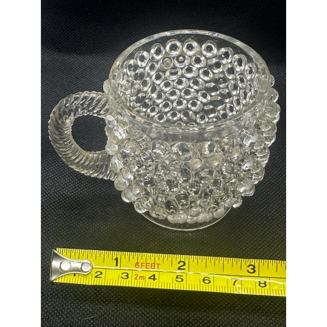 Antique Clear Glass Eapg Pointed Hobnail Cup, 1890’s | Chairish