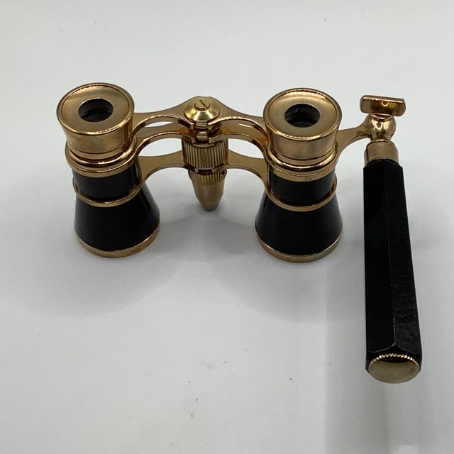 Vintage Traditional Black & Brass Theater Opera Binocular Glasses With ...