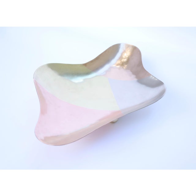 1950s Mexican Mixed Metal Amorphic Centerpiece Bowl | Chairish