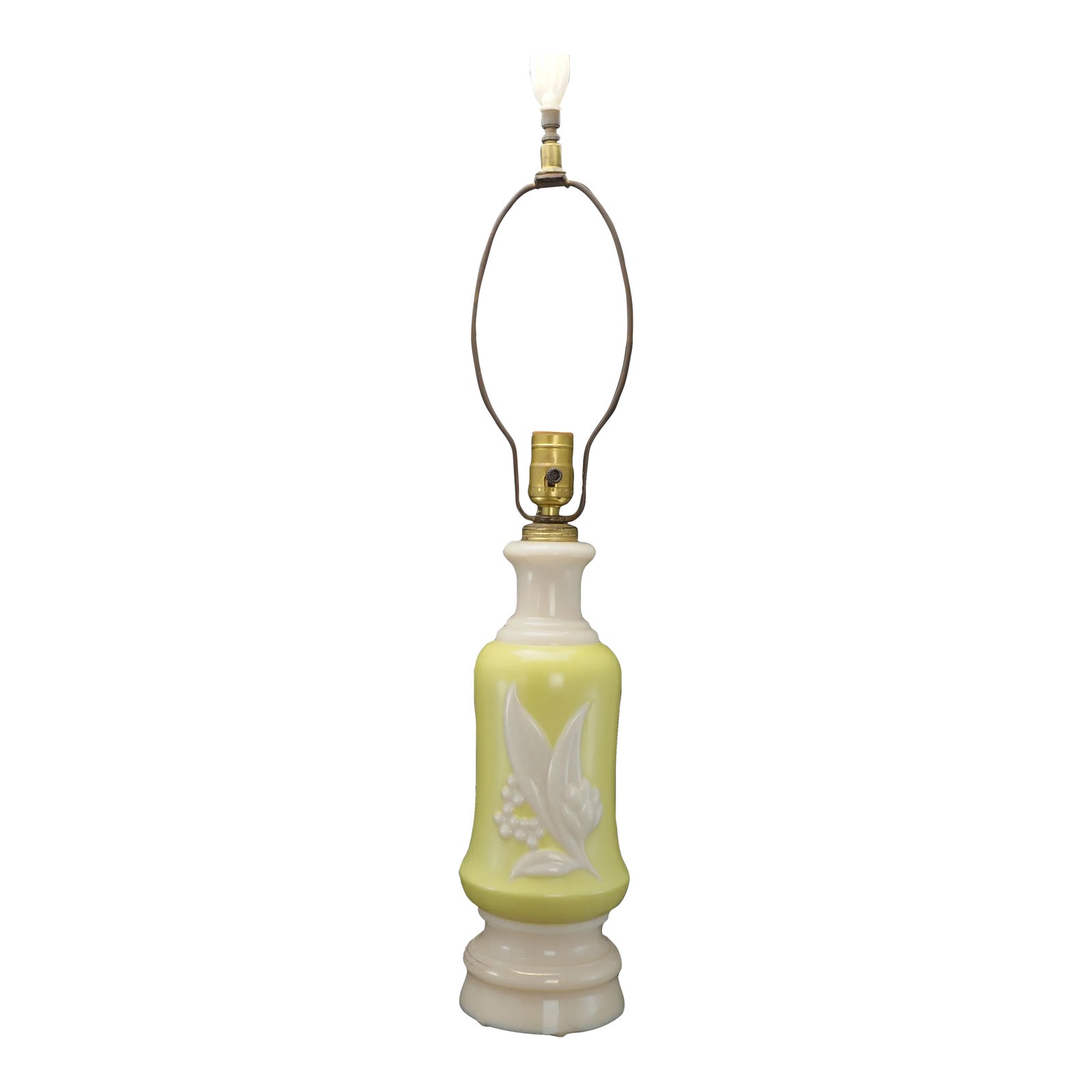 Aladdin Alacite Glass Lamp With Alacite Finial Chairish