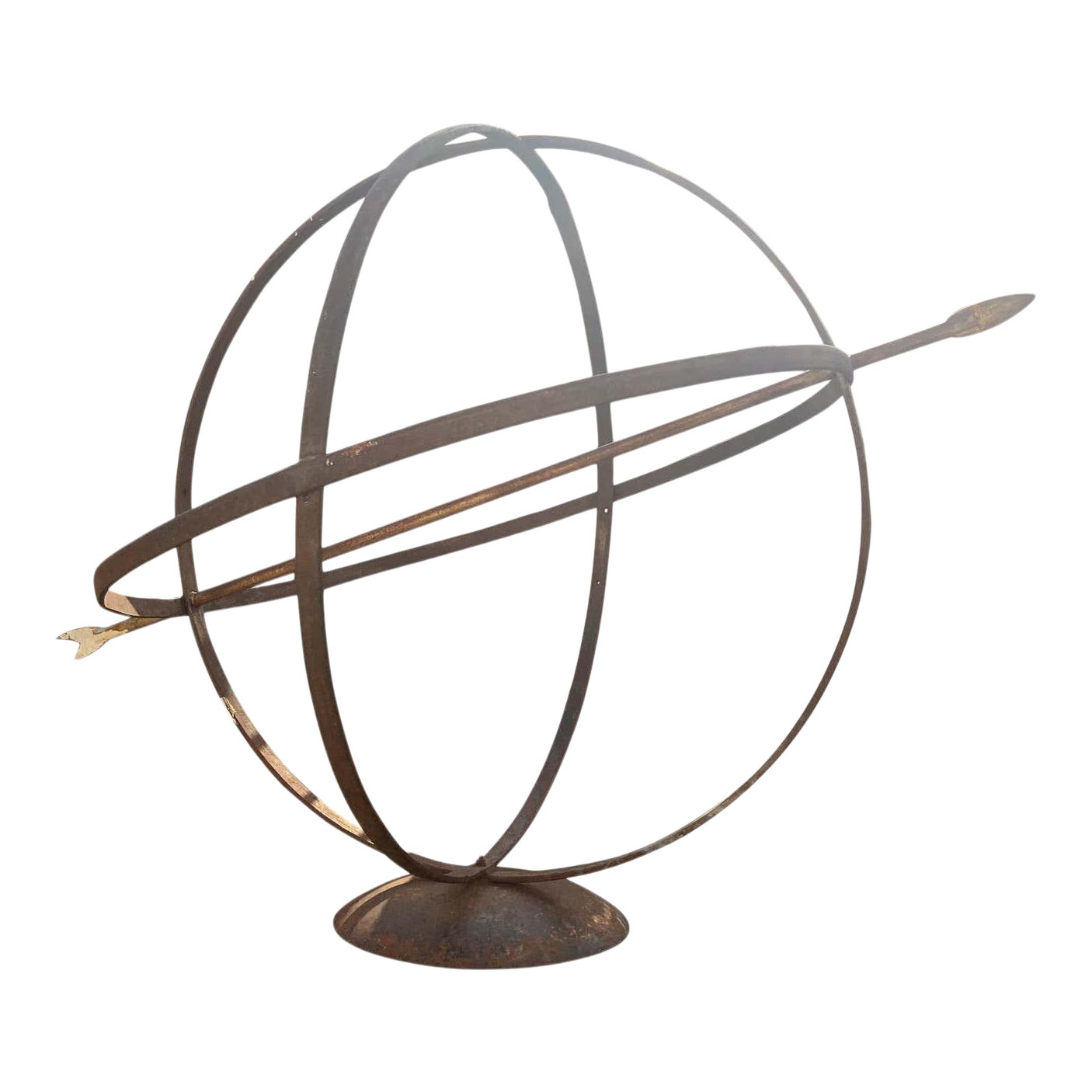 Mid Century Iron Armillary Sphere | Chairish