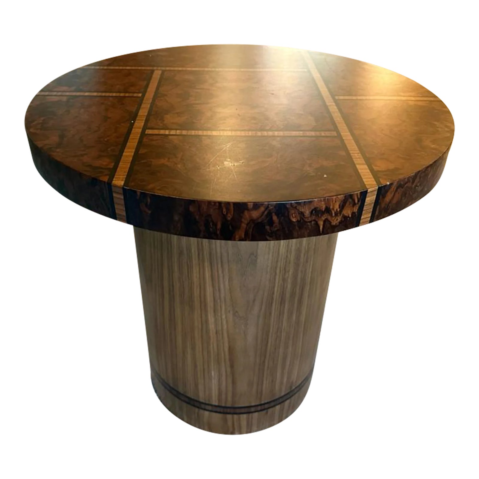 Modern Round End Table | Chairish