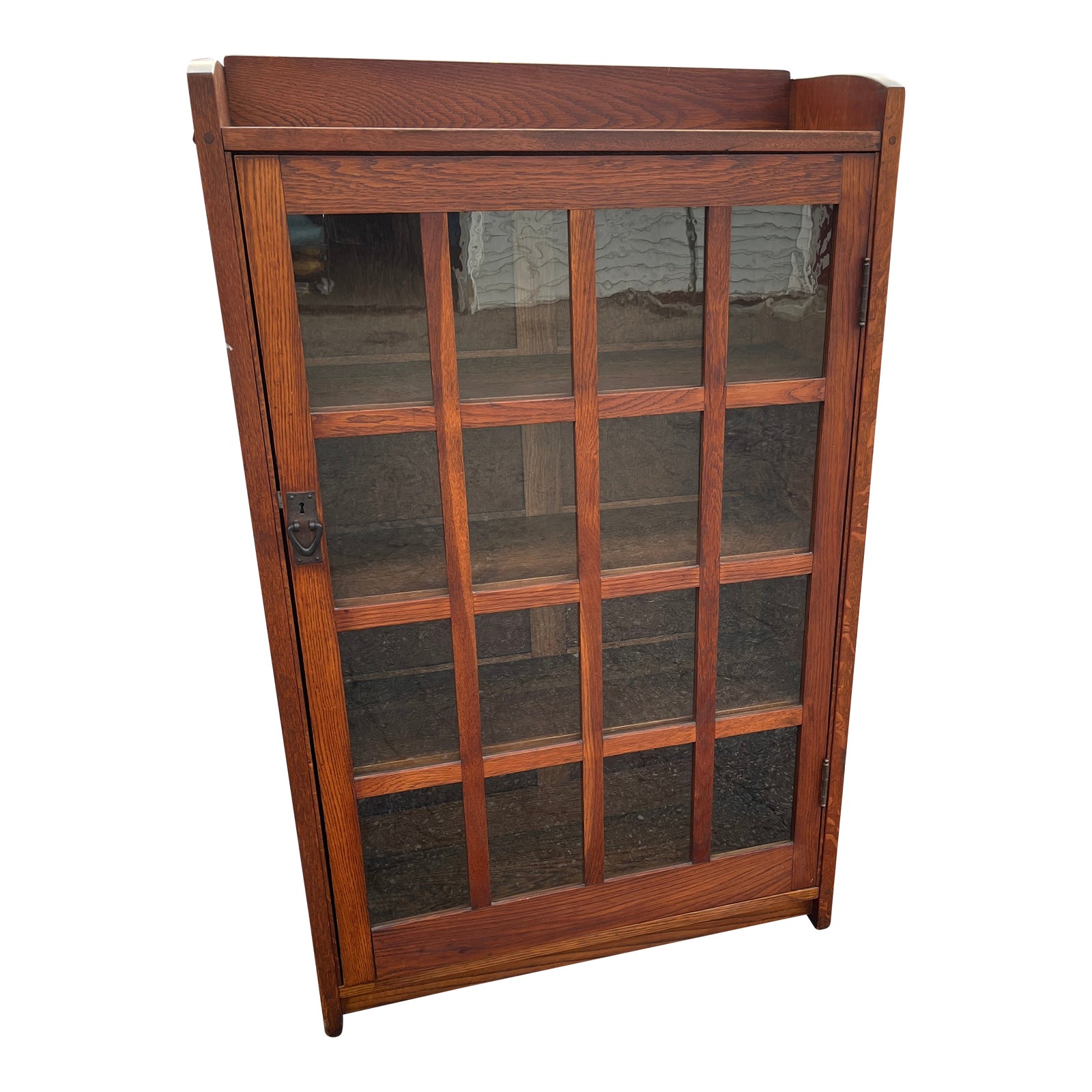 Early 19th Century Gustav Stickley Model 715 Single Door Oak Bookcase ...
