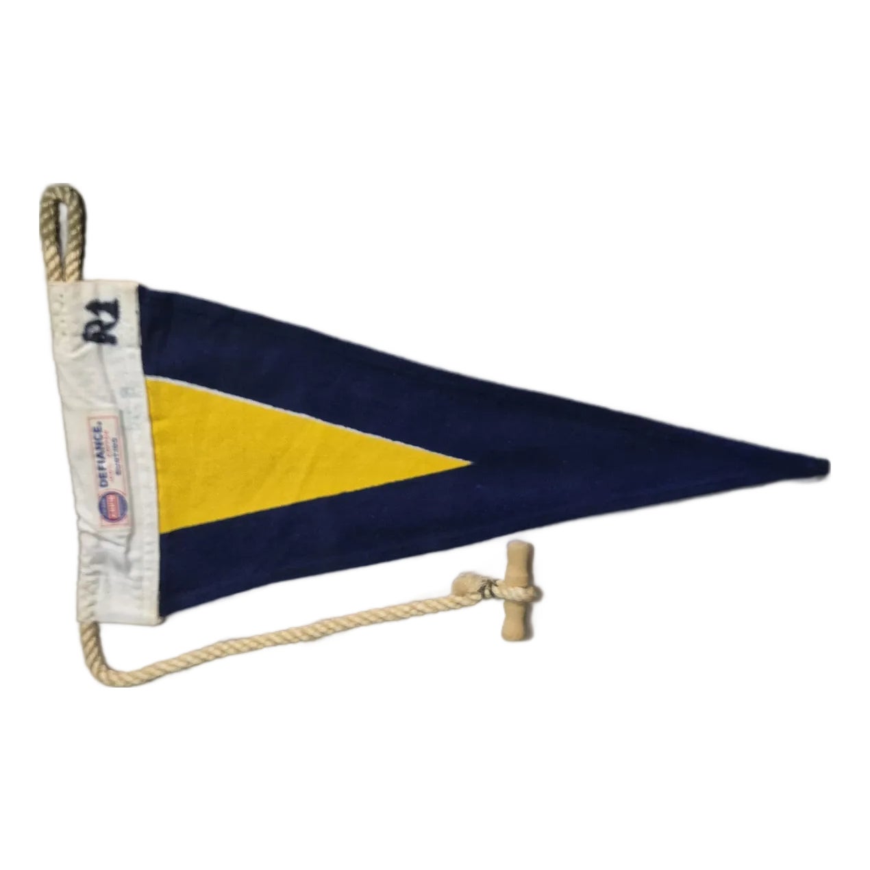 Nautical Signal Pennant in Shadowbox Frame | Chairish