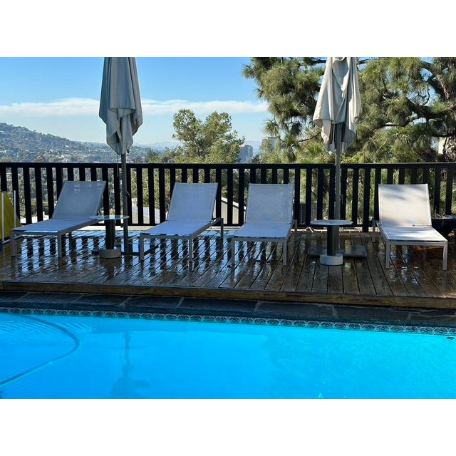 Kettal Outdoor Chaise Lounges & Side Tables, 6 Pieces | Chairish